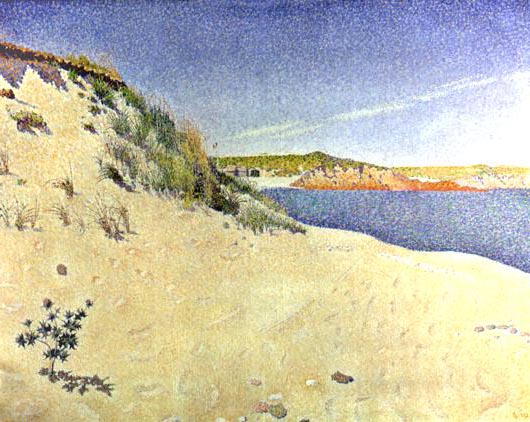 Песчаный берег моря — Поль Синьяк [Paul Signac]